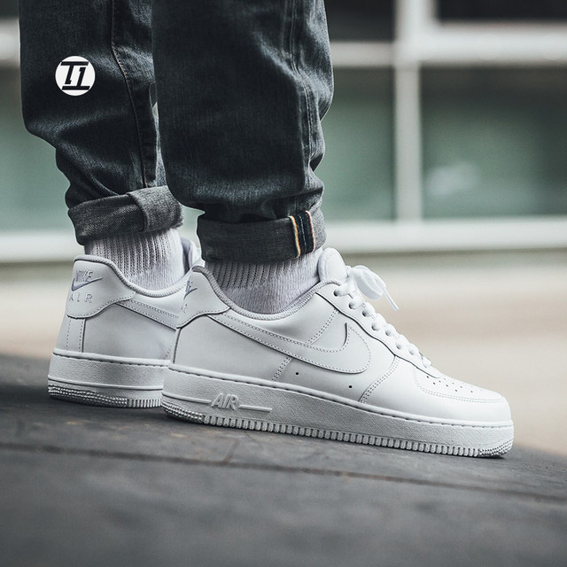 Nike NIKE AIR FORCE 1 all white AF1 Air Force 1 men's and women's ...