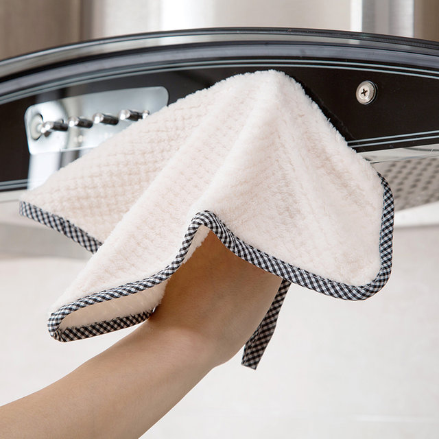 Rag kitchen special dishwashing cloth basically does not stick to oil ...