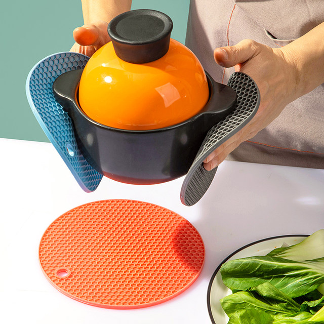 Table insulation mat, high-end silicone anti-scalding pot mat ...