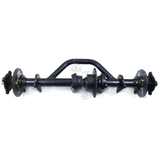 Homemade four-wheel ATV modified chain drive rear axle steel pipe go ...