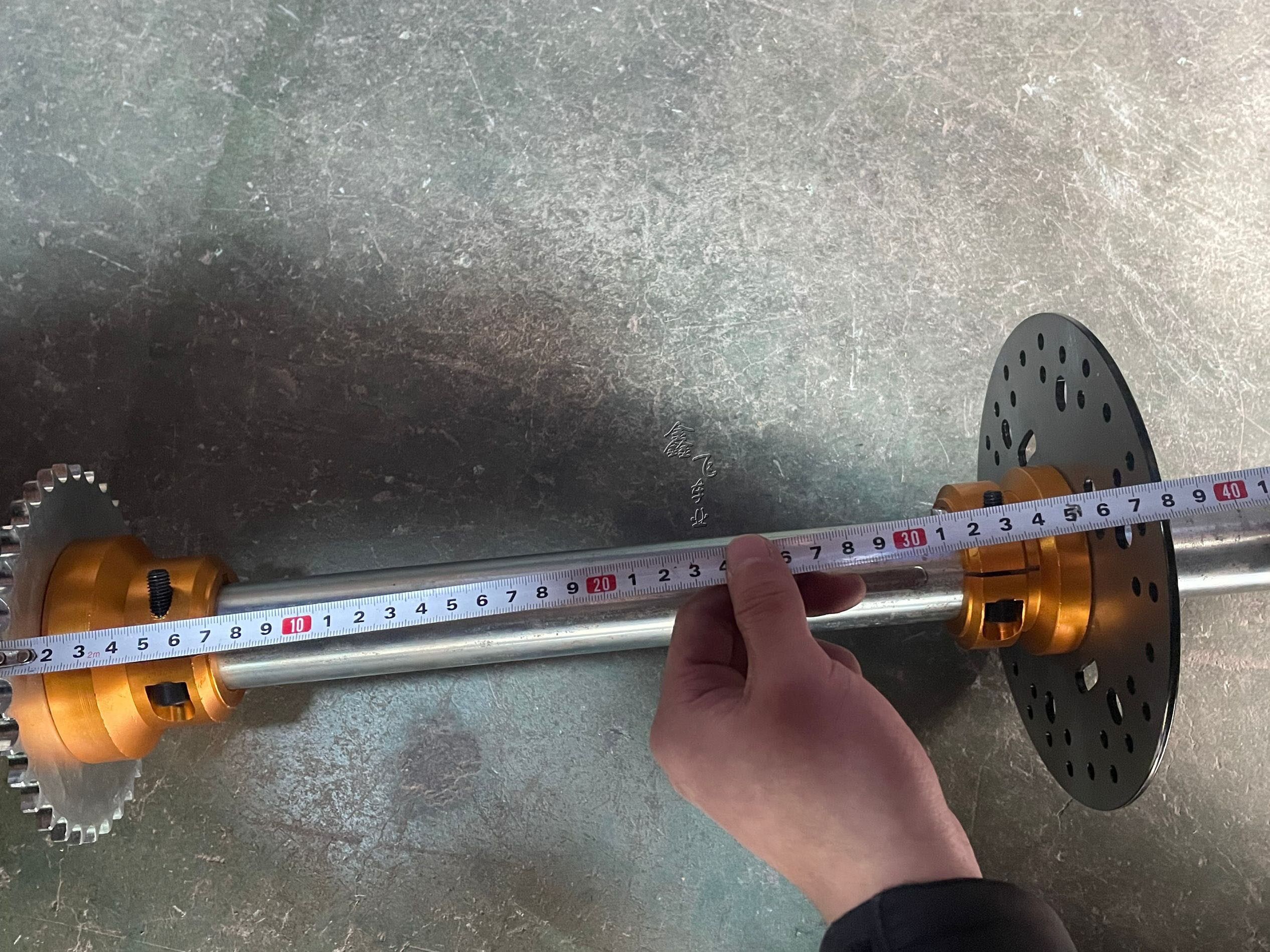 Homemade four-wheel drift kart motorcycle thickened rear axle rear axle ...