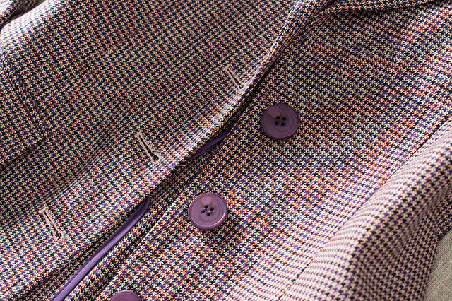 Elite capable three -buckle design purple color woven small bird ...