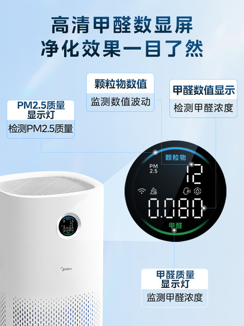 Government subsidies Midea air purifier for formaldehyde removal and ...