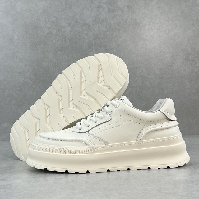 American retro frosted cowhide elevated sneakers, new casual outdoor ...