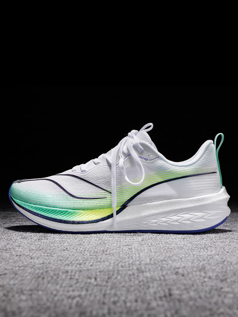 Li Ning running shoes men's shoes autumn and winter racing breathable ...
