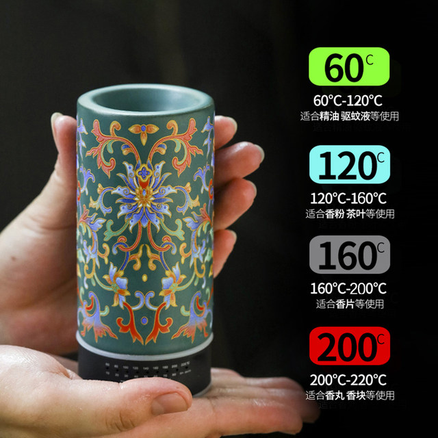 Rechargeable electronic aromatherapy stove, timed temperature ...