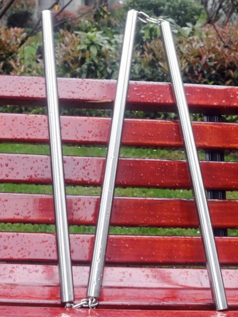 Stainless Steel Martial Arts Three-Section Stick for Practical Practice ...