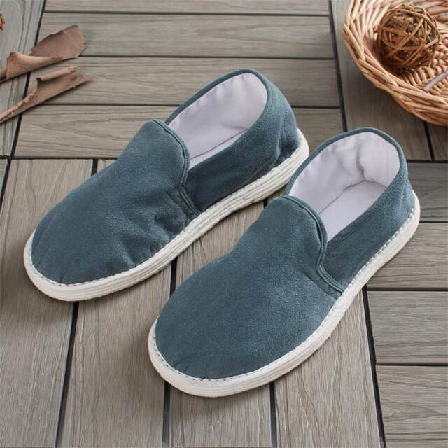 Old Beijing cloth shoes, slip-on men's shoes, lazy shoes, farmer's ...