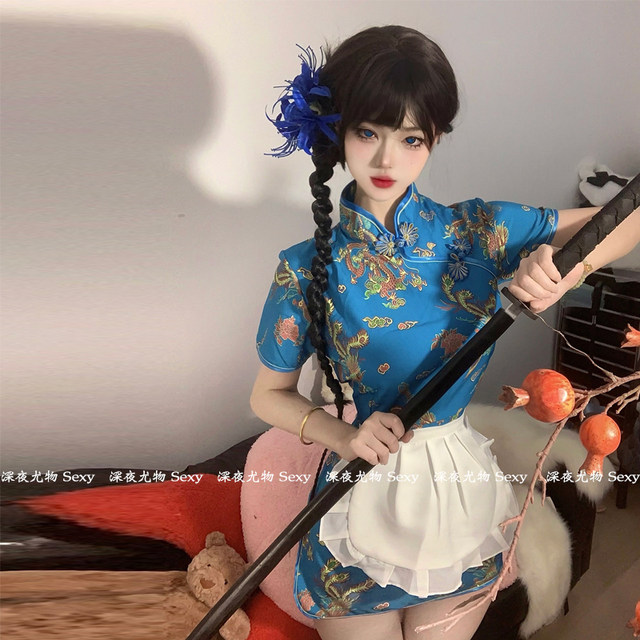 Chinese girl cheongsam new Chinese style improved Japanese sweet girl ...