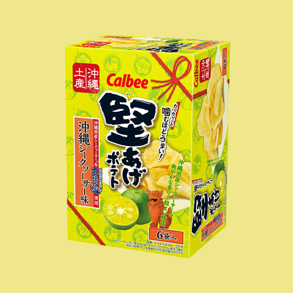 Calbee series French fries, potato chips, plum flavor, lemon flavor ...