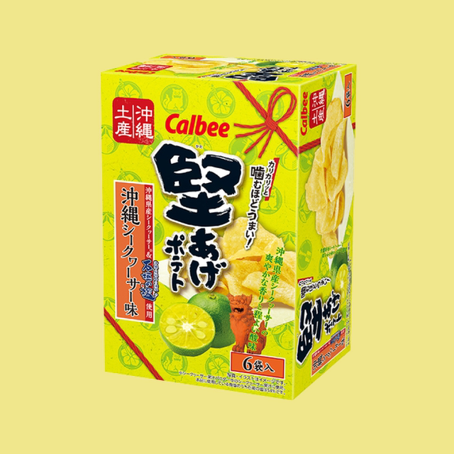 Calbee series French fries, potato chips, plum flavor, lemon flavor ...