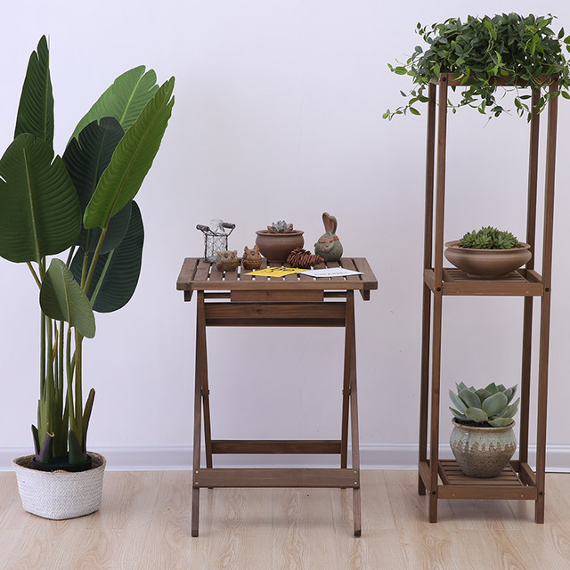 Folding table dining table household square small apartment square ...