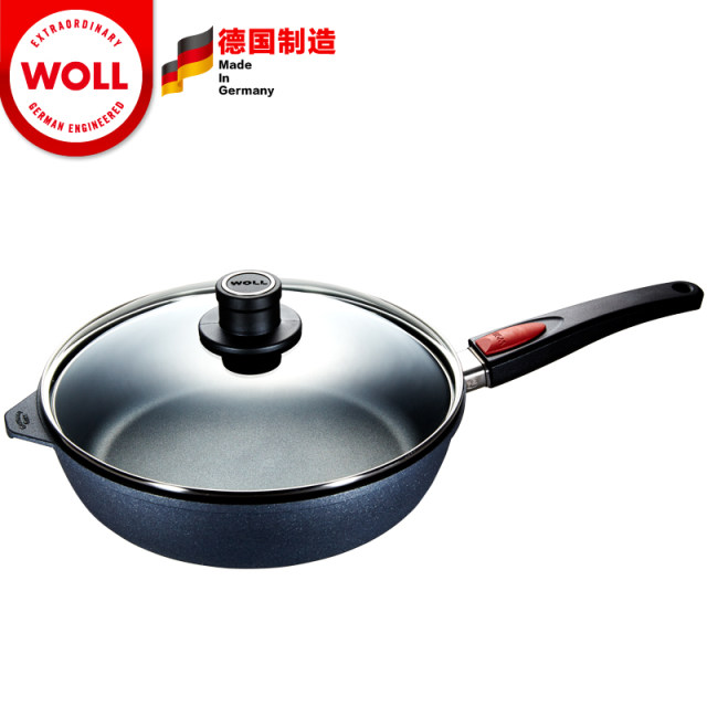 Made in Germany WOLL Premium Diamond Flat-bottom Non-stick Pan 26cm ...
