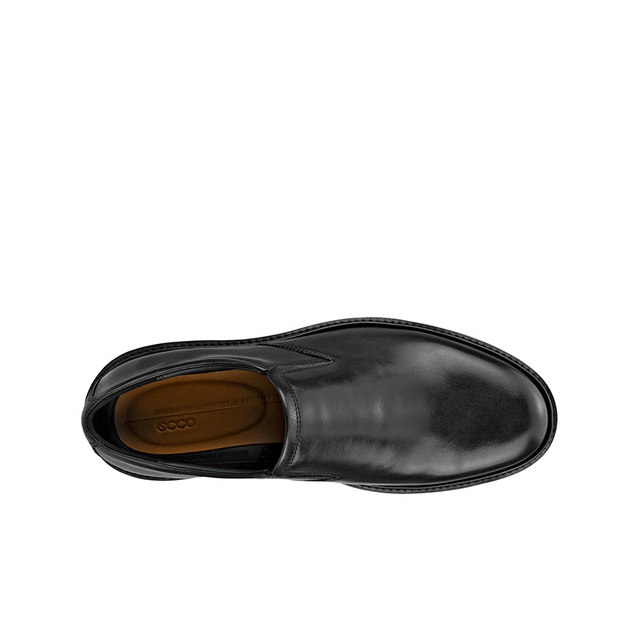 ECCO Men's shoes autumn and winter one -footed leather shoes leisure ...