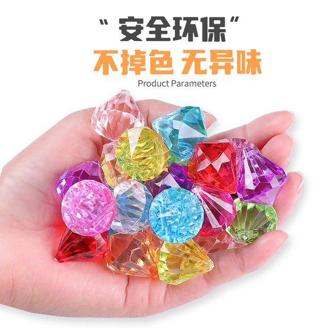 Children's Gem Toys Girls Diamond Crystal Plastic Acrylic Love Treasure ...