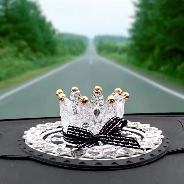 Car decoration ornaments crystal crown ornaments combination car ...