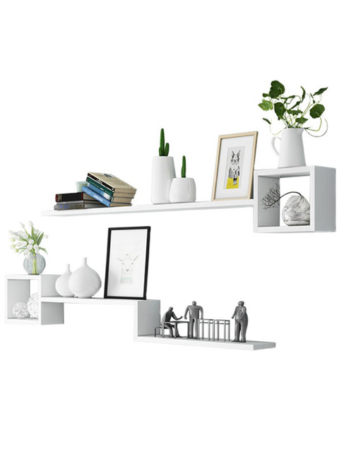 Wall storage rack living room TV background wall decoration rack wall ...