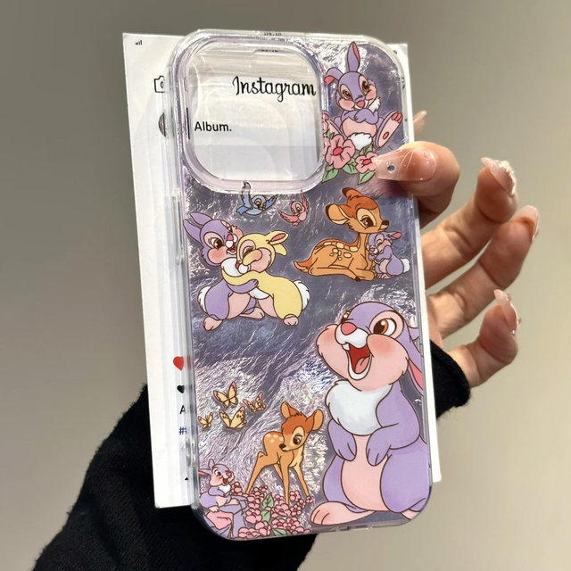 Purple Samp Rabbit is suitable for Apple 15promax mobile phone case ...