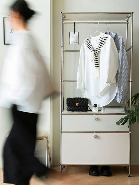 Second-hand USM module combination stainless steel wardrobe small ...