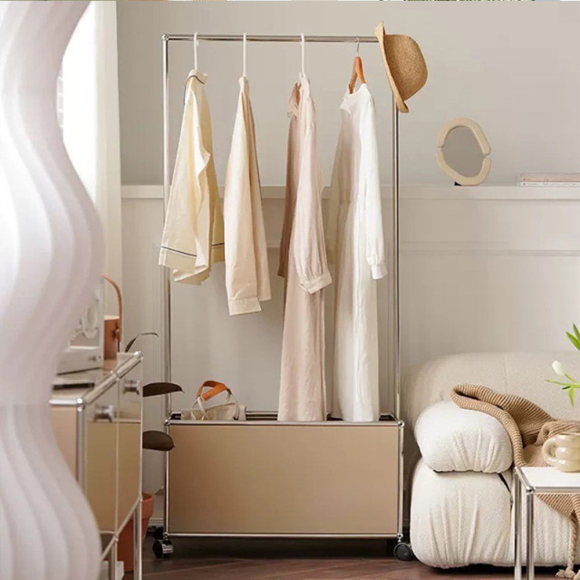 USM second-hand floor-standing clothes hanger dressing mirror coat rack ...