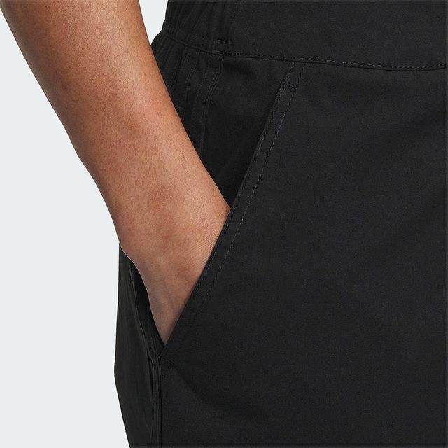 Adidas clover woven trousers men's 2024 summer new sports pants black ...