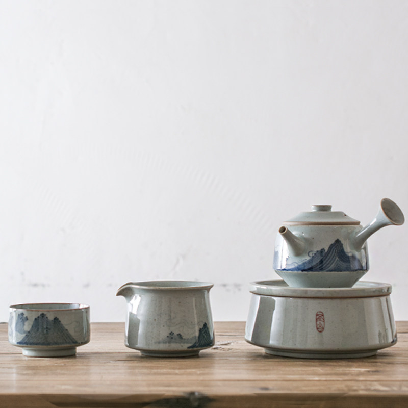 Antique Chinese Handmade Ceramic Tea Set