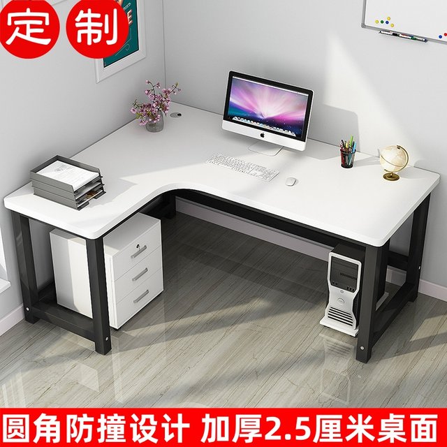 Customized corner computer desk custom home deskta L -shaped desk ...