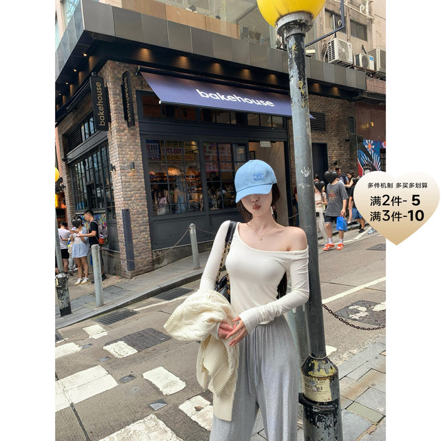 POETWONG offers many items Korean style big round neck can be worn with ...
