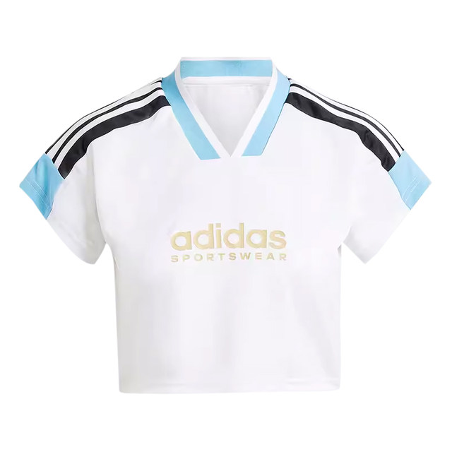 ADIDAS Adidas women's short-sleeved sports casual loose breathable ...