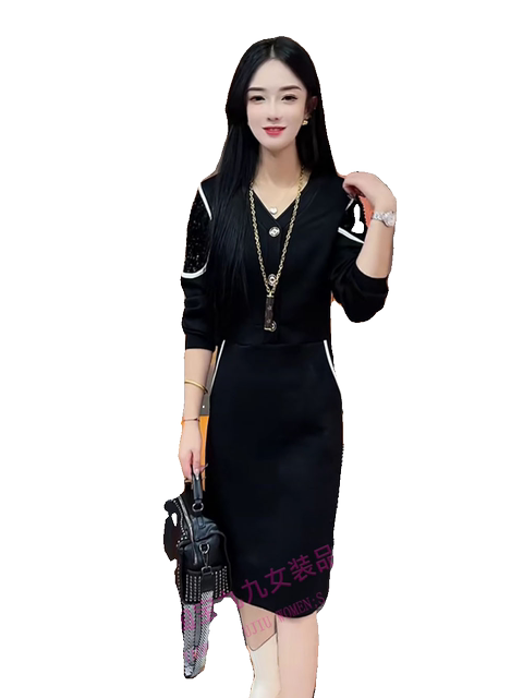 Sequenant Switching Temperature Dress Women's Autumn and Winter Long ...