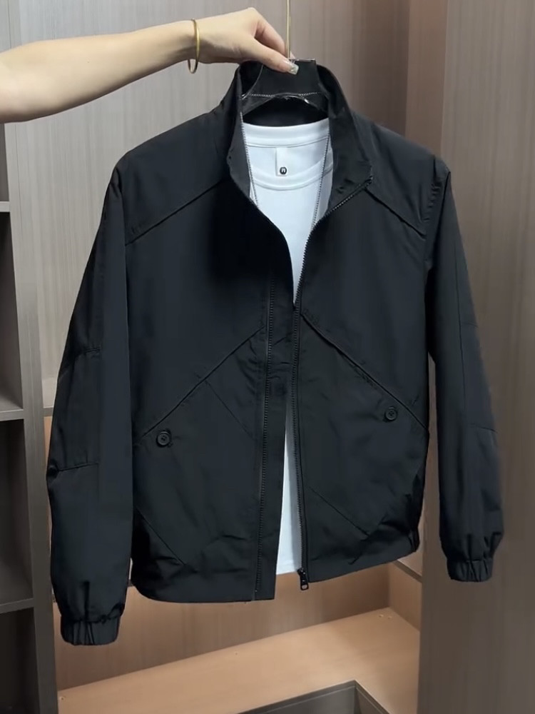 Spring men's stand-up collar temperament jacket 2025 new fashionable ...