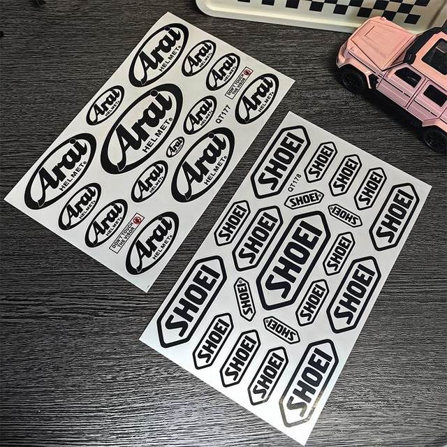 Suitable for SHOEI motorcycle helmet stickers waterproof and sun ...