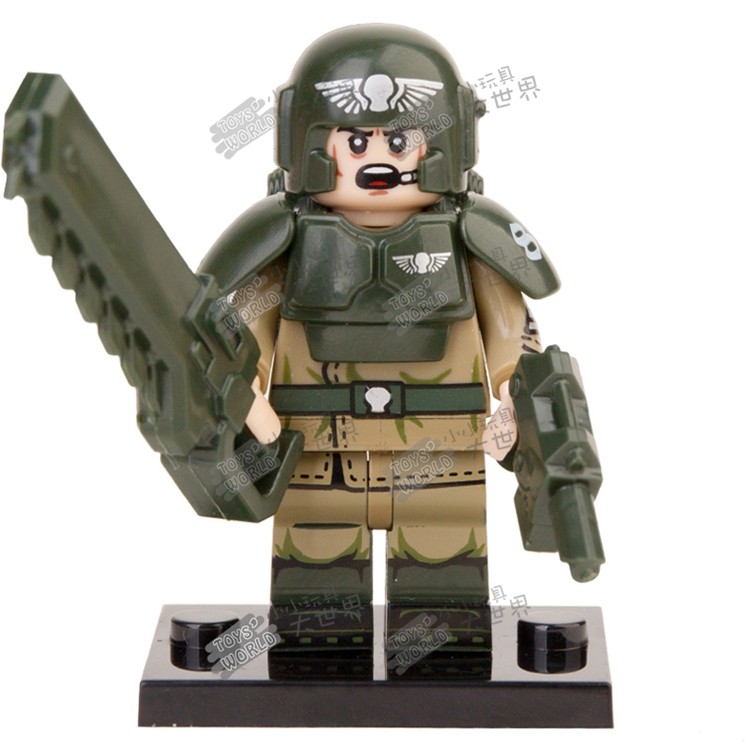 Compatible with LEGO Core KT1037 Medieval Warrior Hammer 40K series ...