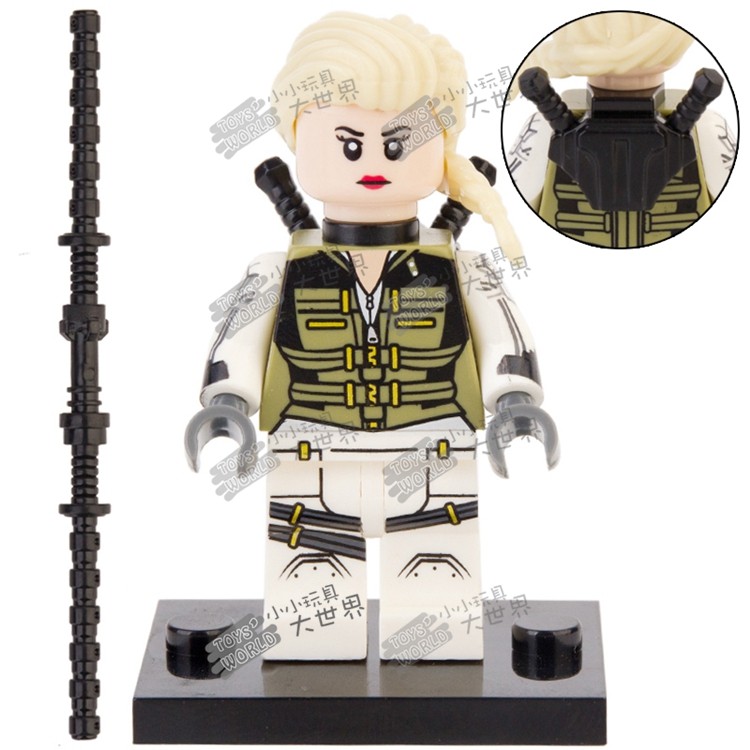 Compatible with LEGO X0289 Black Widow Red Guard Imitation Master moc ...