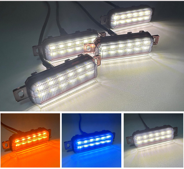 Car grid light buckle small yellow light SUV pickup off-road remote ...