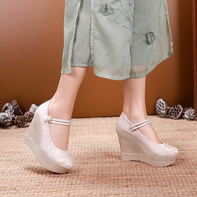 Spring and New Ancient Style Women's Shoes Hanfu Shoes Ethnic Style ...
