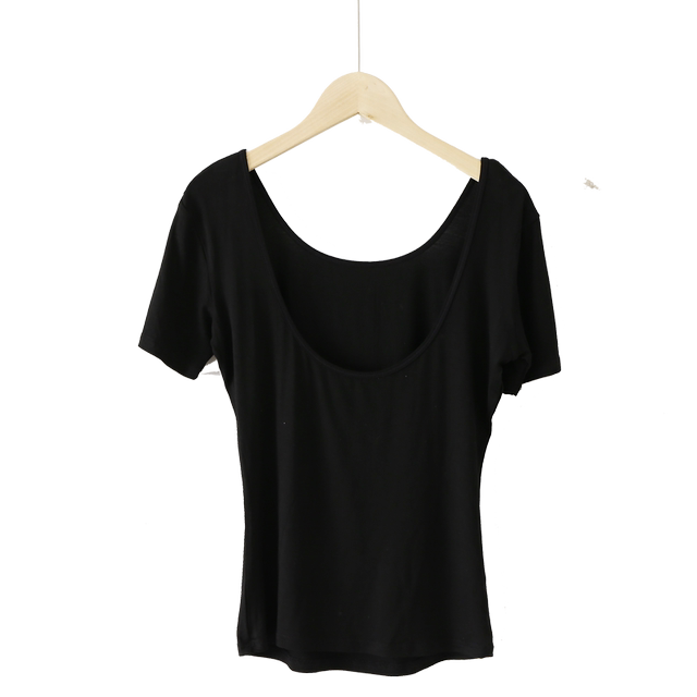 Ultra-thin spring and summer scheming large backless short sleeve ...