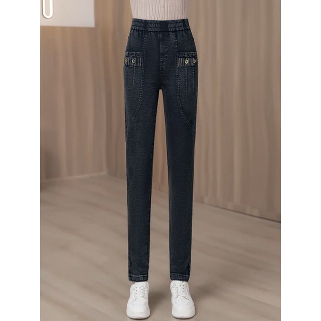 Aiyi Mei Trace flagship store 2024 new autumn jeans women's elastic ...