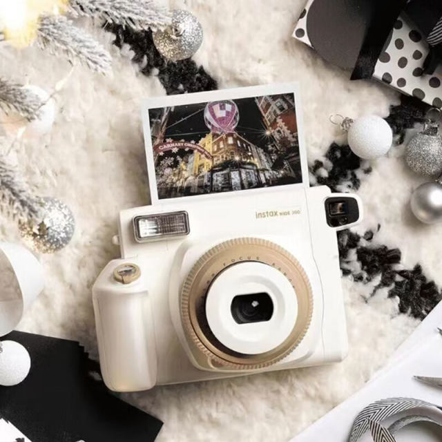 FUJIFILM instax WIDE 300 instant camera milk white overseas version