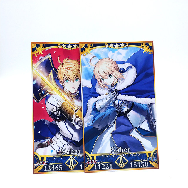 FGO physical card double-sided collection card Fate Nero Joan of Arc ...