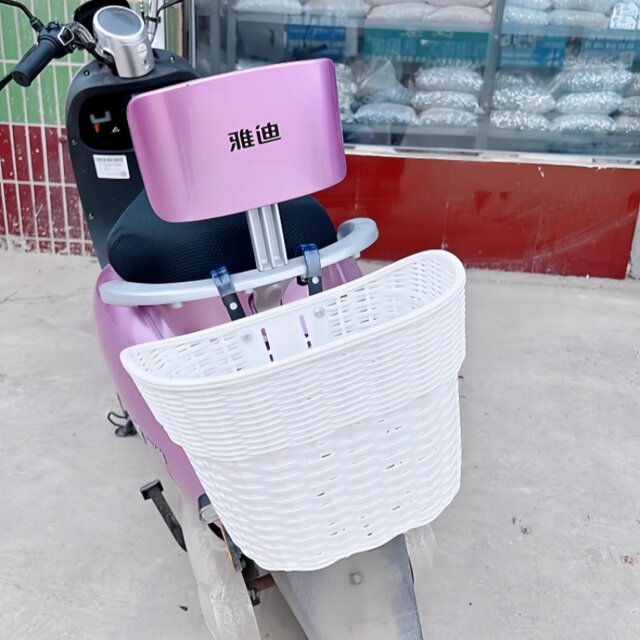 Electric motorcycle rear-mounted basket, electric scooter rear-mounted ...