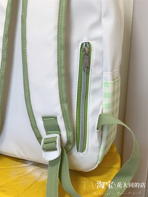 Japanese small clear four-leaf clover backpack for women with ...