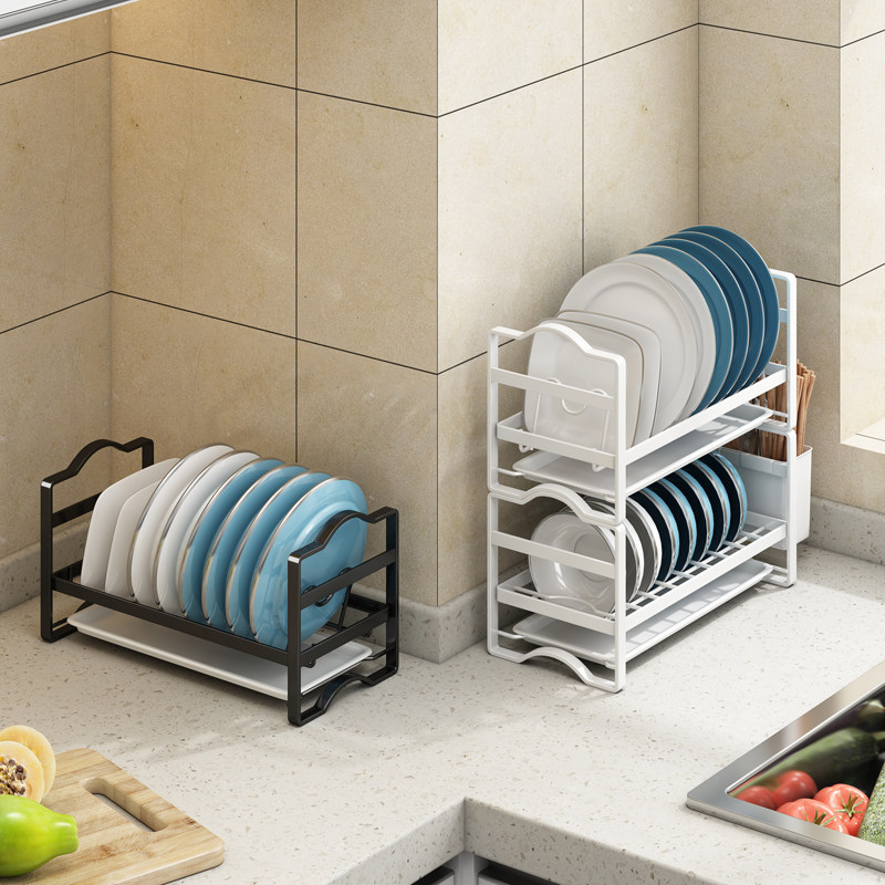 Window Sill Narrow Dish Rack - Small Size Kitchen Cupboard Storage