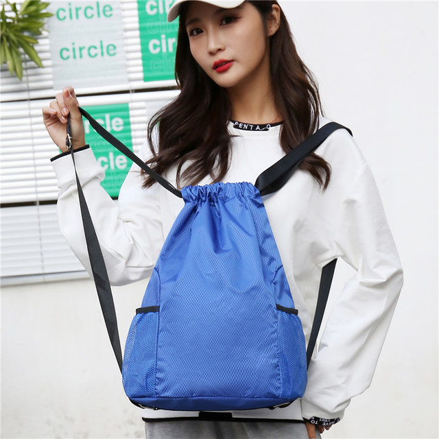 Lightweight drawstring backpack men's outdoor sports fitness backpack ...