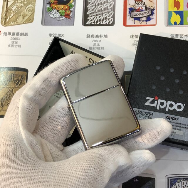 zippo windproof lighter original genuine 167 mirror armor machine ...