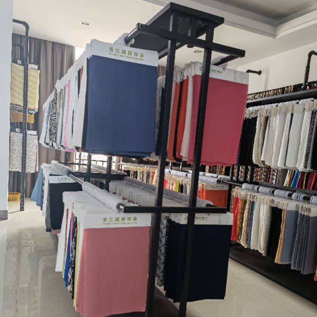 Fabric elevator display rack floor-standing island cloth board shelf ...