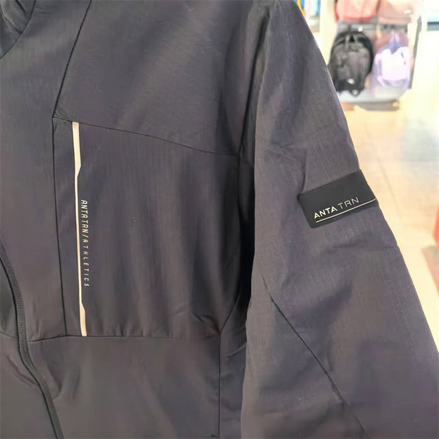 ANTA Jacket Men's 2024 Autumn New Windproof Hooded Woven Quick-Drying ...