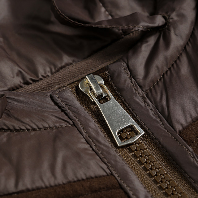Mr. Li Zimu's hooded zipper warm pure color jacket 2024 autumn and ...