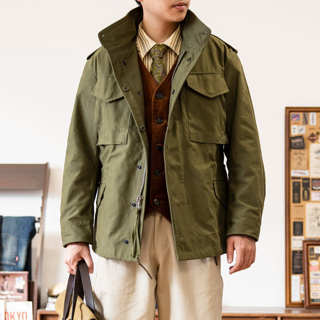 Red wind American retro M65 jacket spring and autumn men's OG107 US ...