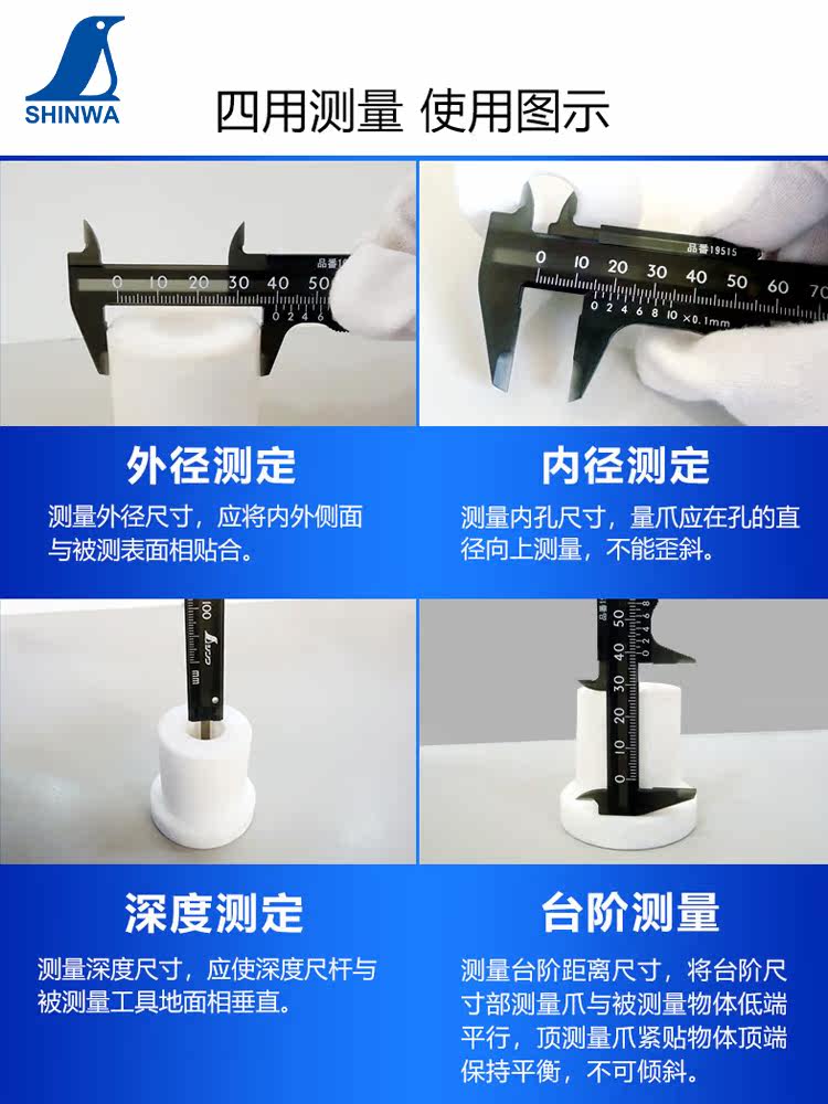 Affinity Assay Shinwa Vernier Caliper - 100mm Portable Measurement Tool